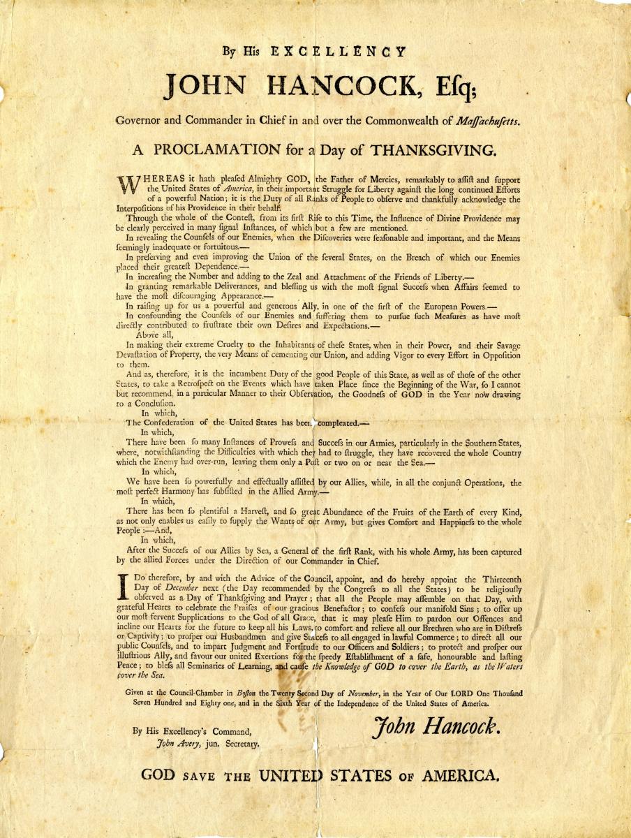 Tales From the Archives: Giving Thanks | Today's DAR