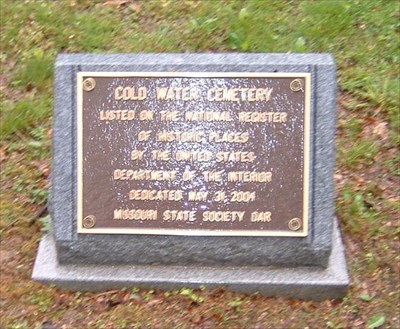 Cold Water Cemetery | Daughters of the American Revolution