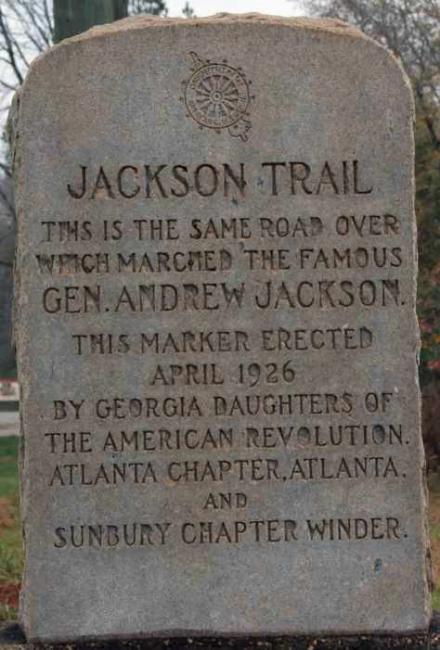 Jackson Trail Monument | Daughters of the American Revolution