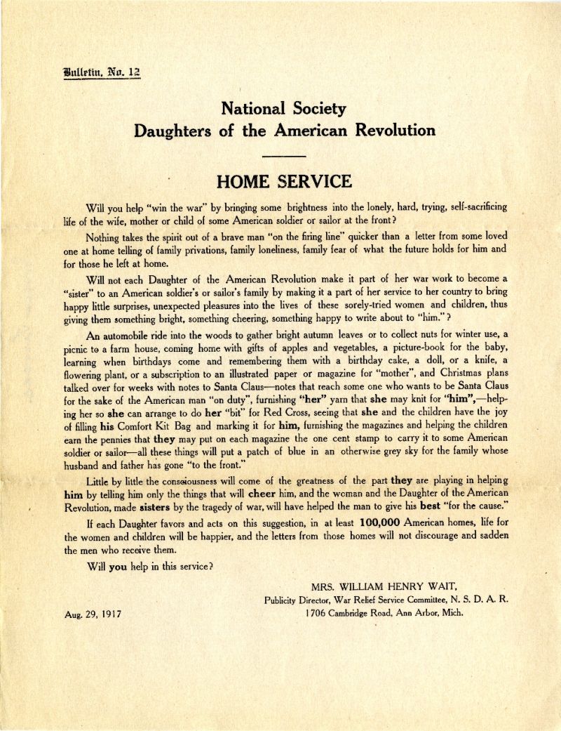 Women of Resilience: DAR Service in World War I | Daughters of the ...